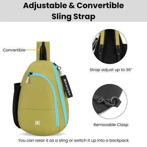 SHERPANI Wayfarer Small Convertible 8l Sling Backpack