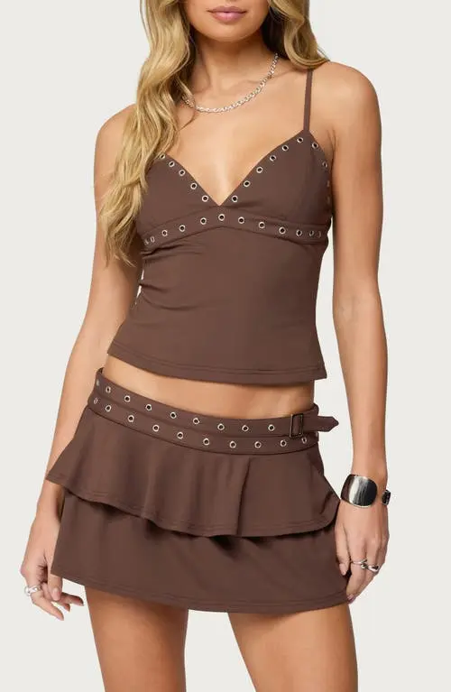 EDIKTED Grommet Trim Camisole