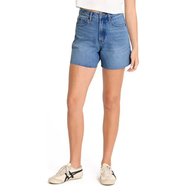 BILLABONG Riley Raw Hem Denim Shorts - Pacific Wash