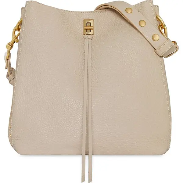 Rebecca Minkoff Darren Leather Shoulder Bag - Stone