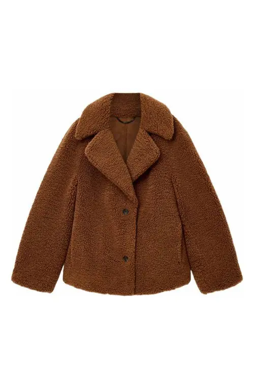 ALLSAINTS Eddie Teddy Jacket - Cognac Brown