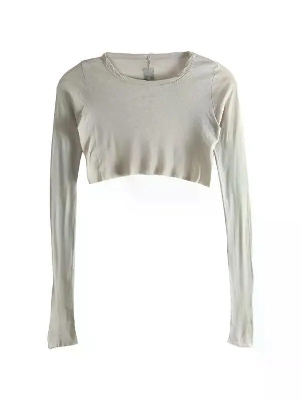 Rick Owens Long-sleeved Cropped Top