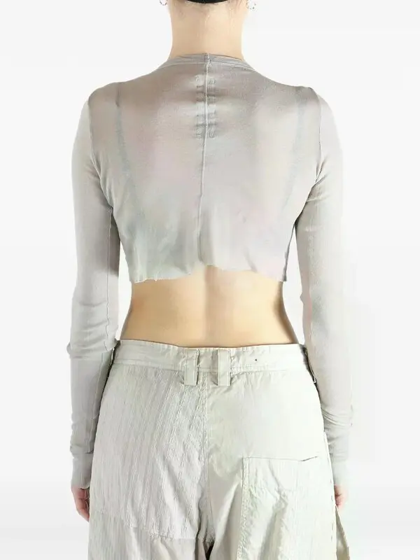 Rick Owens Long-sleeved Cropped Top