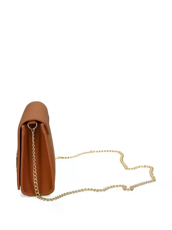 Moschino Satchel Bag With Logo Lettering - Brown