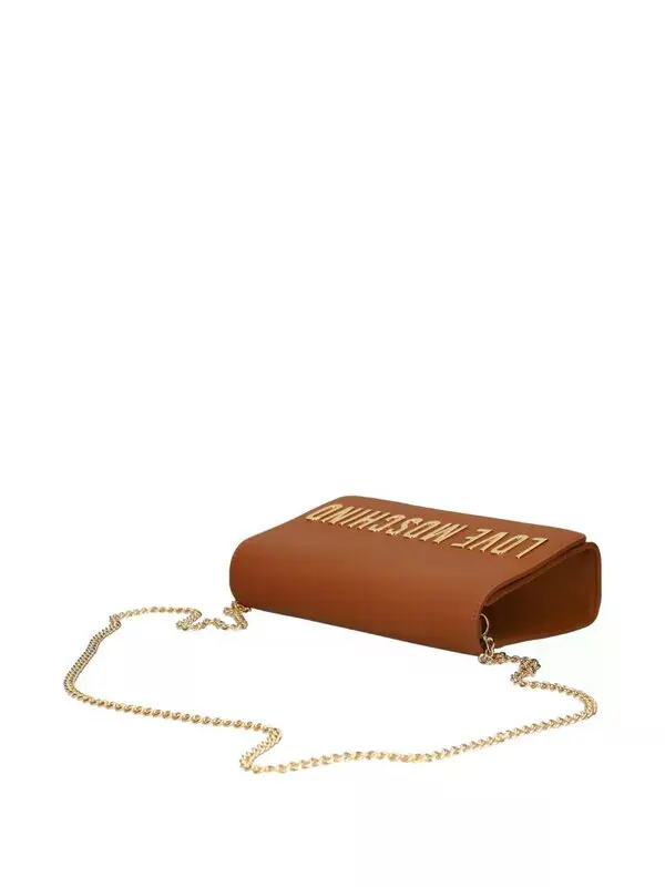 Moschino Satchel Bag With Logo Lettering - Brown