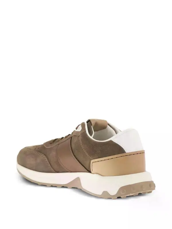 TOD'S Suede Low Top Sneakers - Brown