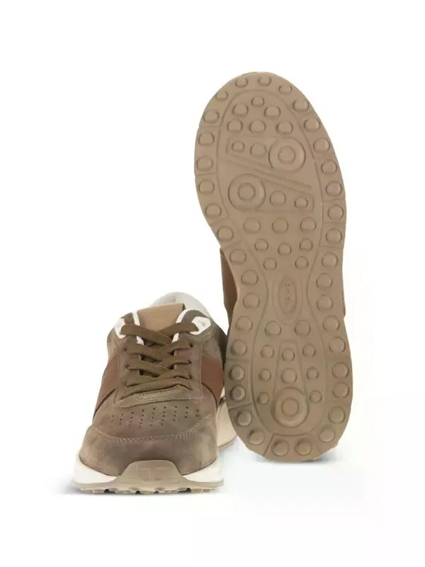 TOD'S Suede Low Top Sneakers - Brown