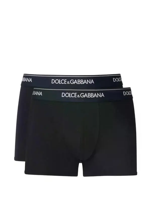 Dolce & Gabbana Logo-waistband Boxers - Blue