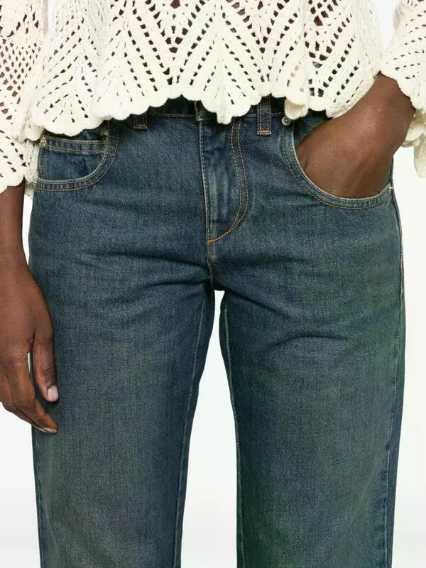 Isabel Marant Frayed-edges Denim Jeans