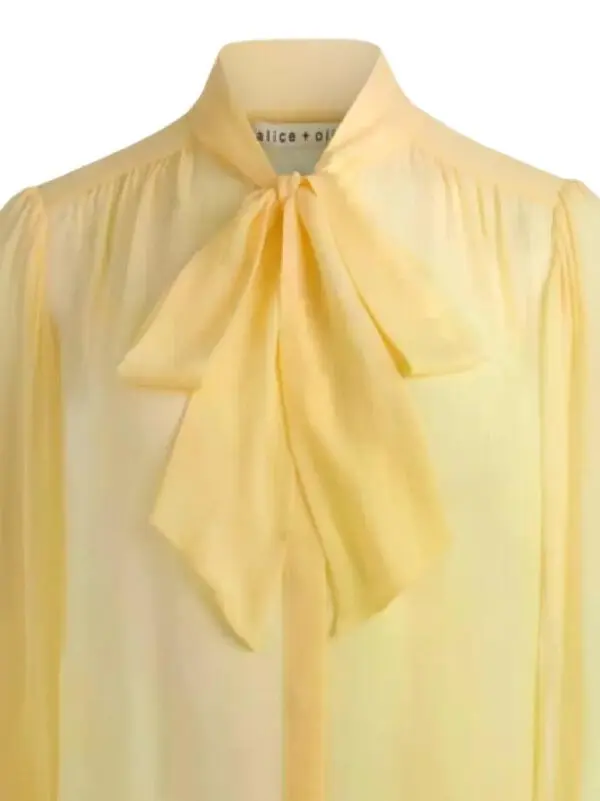 Alice + Olivia Thayer Pussy-bow Blouse