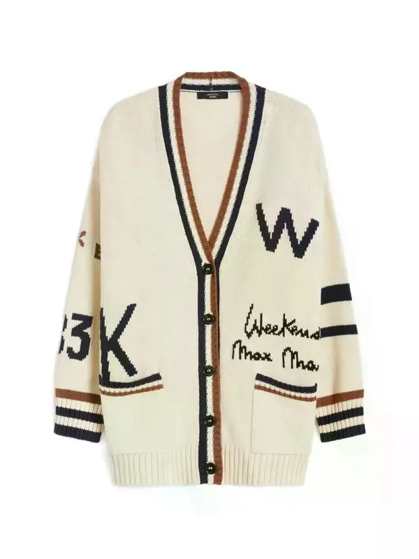 Max Mara Striped Button Cardigan