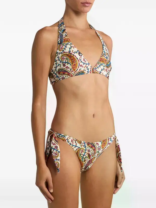 Etro Floral Paisley Bikini - Neutrals