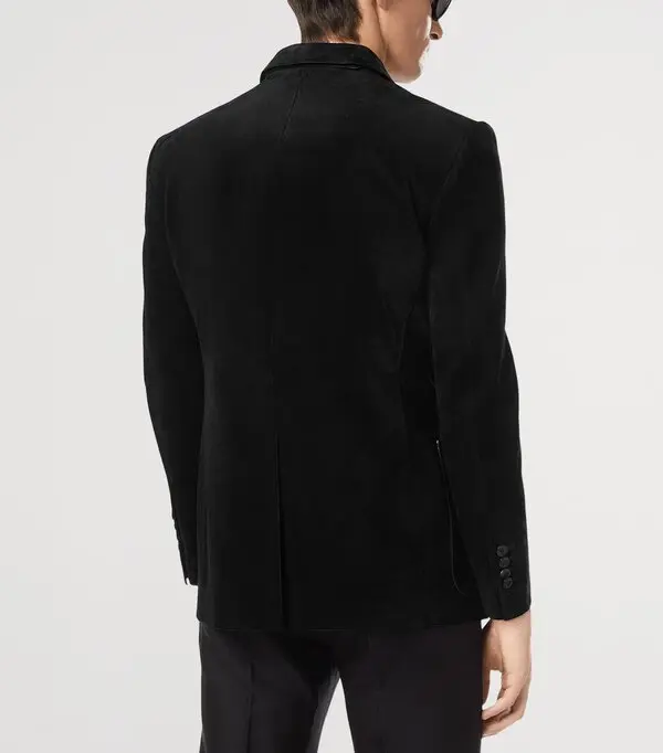 TOM FORD Suede Single-breasted Blazer