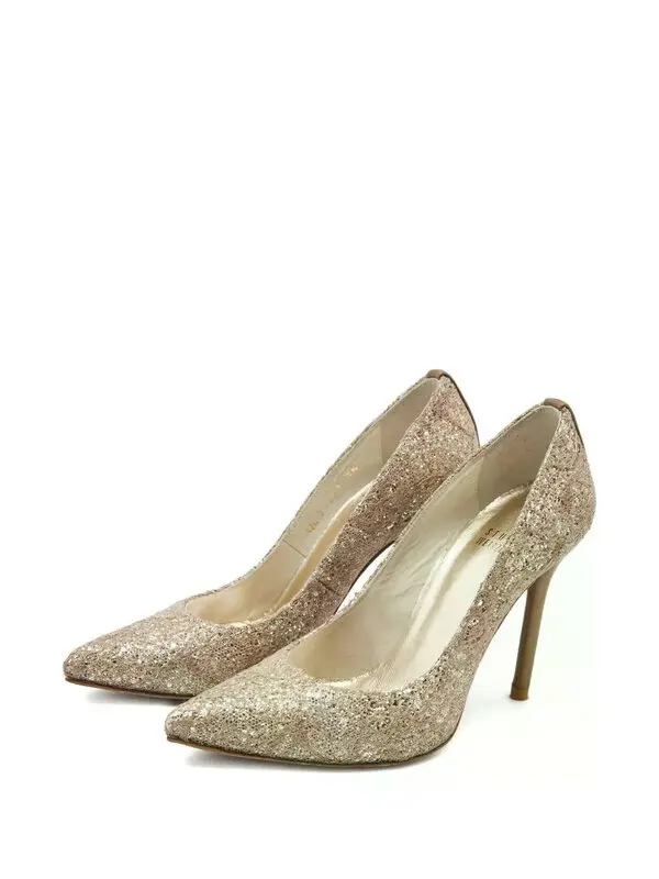 STUART WEITZMAN 100mm Glitter-embellished Pumps