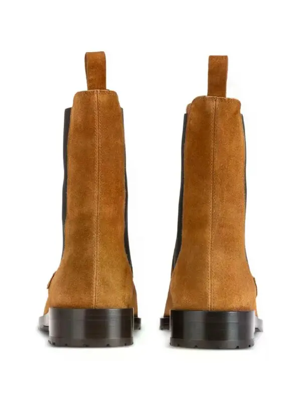 FERRAGAMO Leather Chelsea Boots