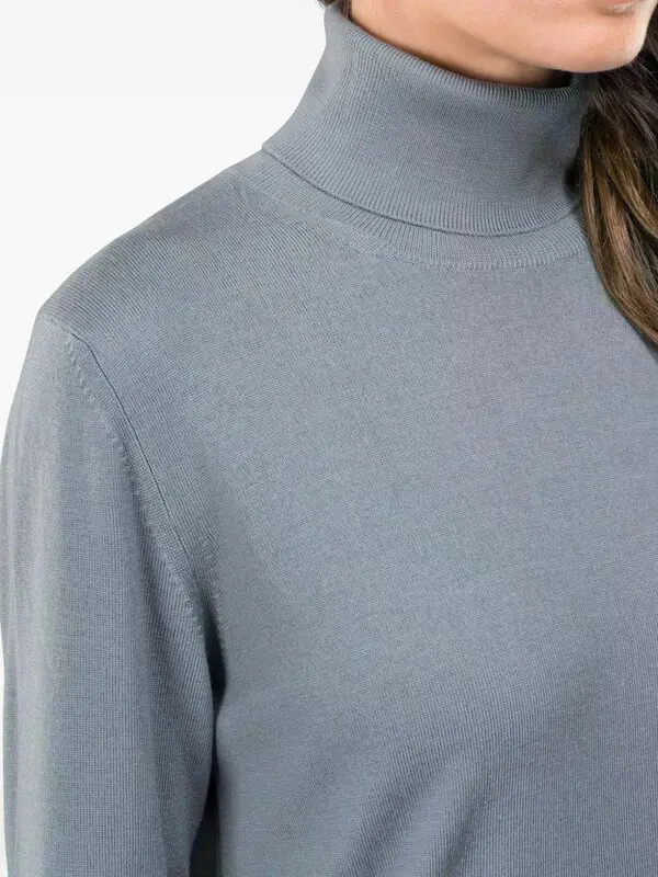 MOORER Nataly Roll-neck Sweater - Grey