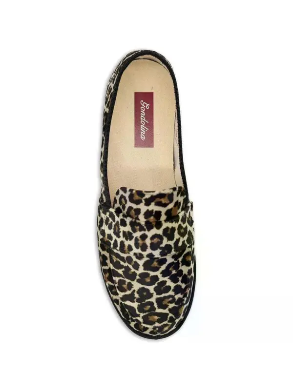 GONDOLINA Leopard Print Loafers
