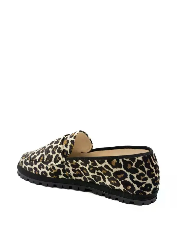 GONDOLINA Leopard Print Loafers