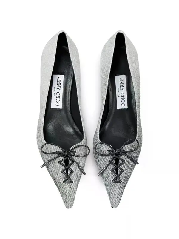JIMMY CHOO Scarlett 50 Pointed Pumps - Grey
