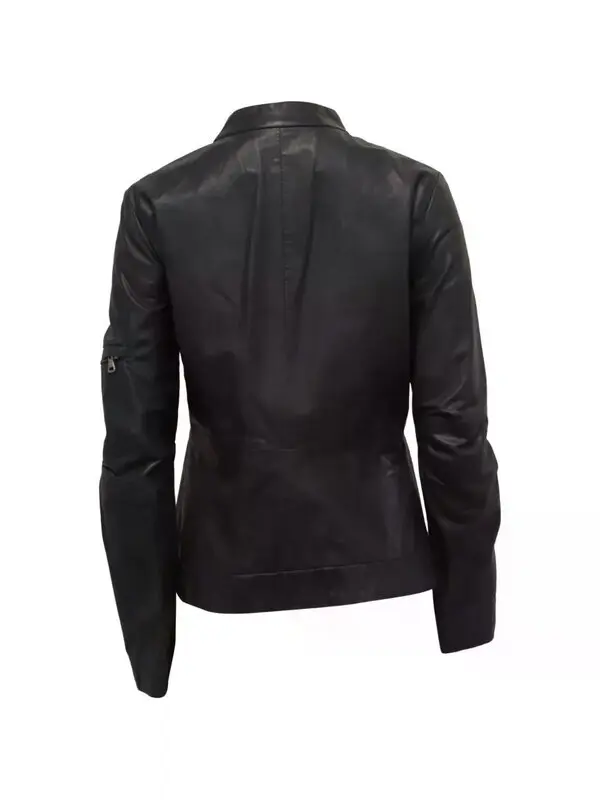 Theory Leather Zip Jacket