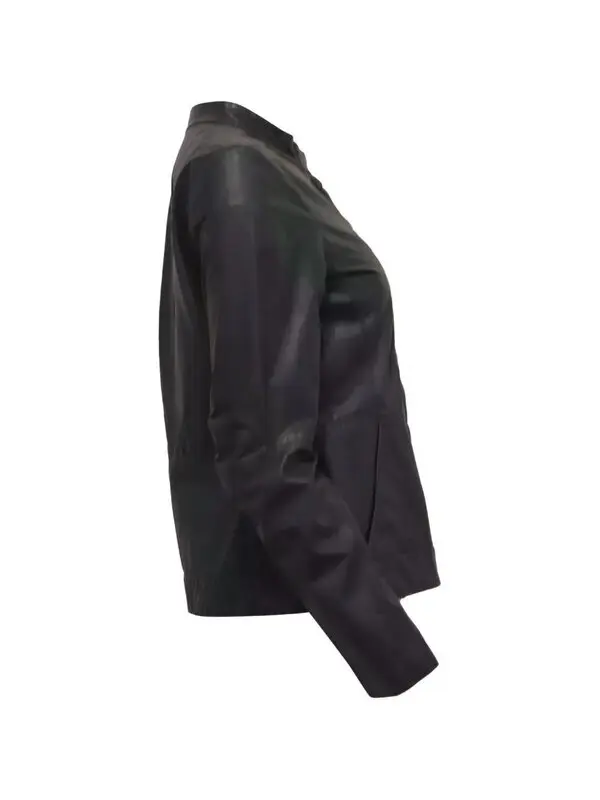 Theory Leather Zip Jacket