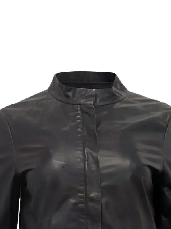 Theory Leather Zip Jacket