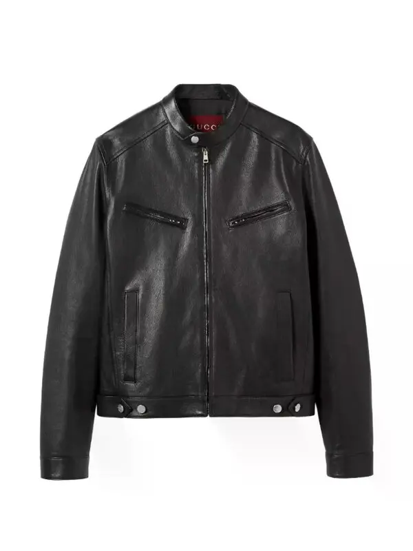 Gucci Zip-up Goat Leather Jacket