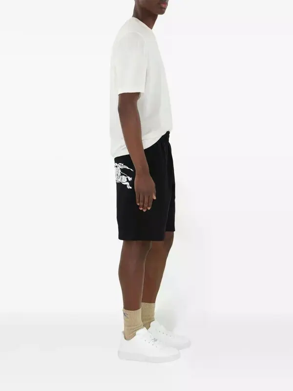 Burberry Equestrian Knight Cotton Shorts