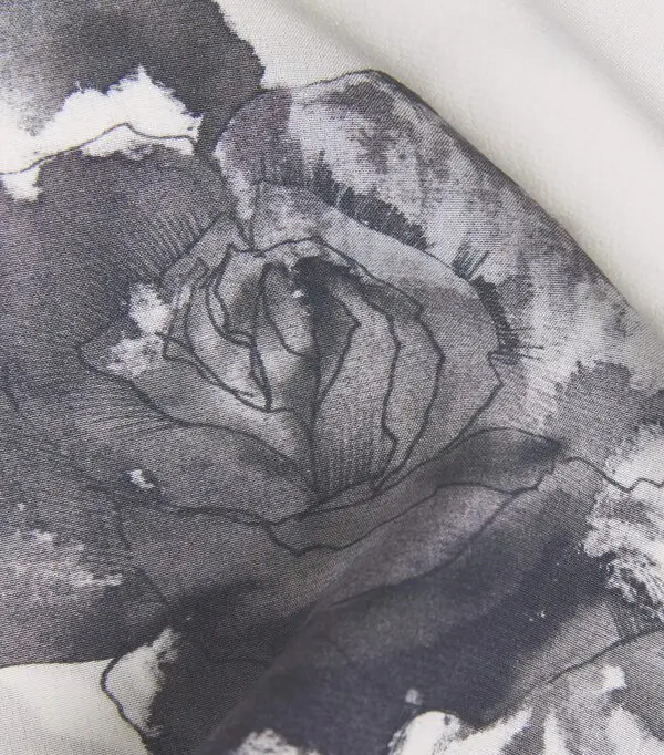 Eskandar Silk Floral Top