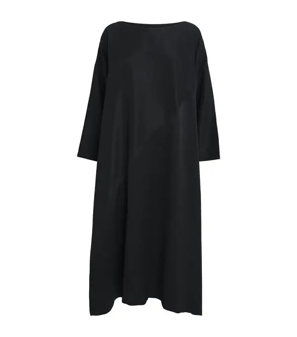 Eskandar Silk Plissé Midi Dress