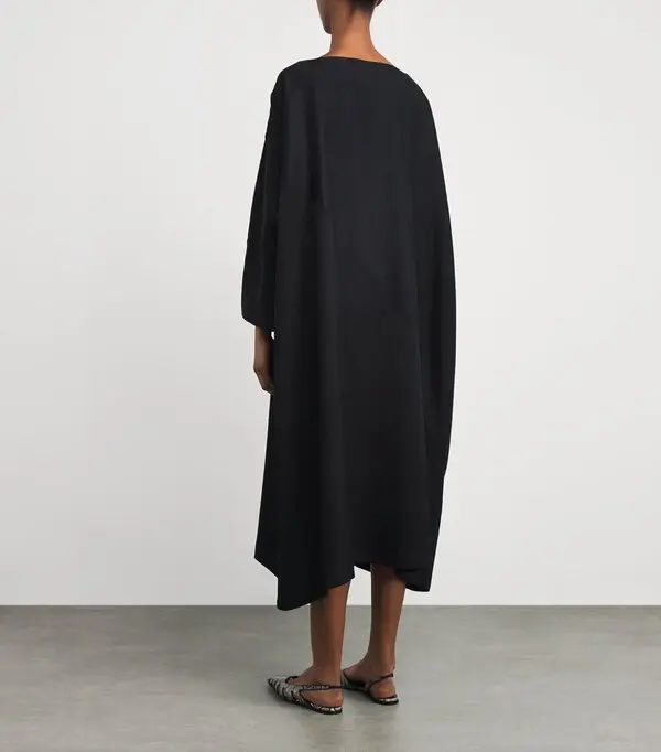 Eskandar Silk Plissé Midi Dress