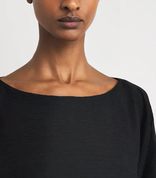 Eskandar Silk Plissé Midi Dress