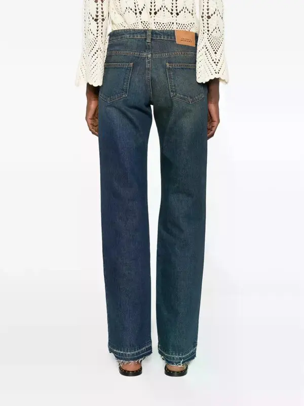 Isabel Marant Étoile Frayed Hem Bootcut Jeans