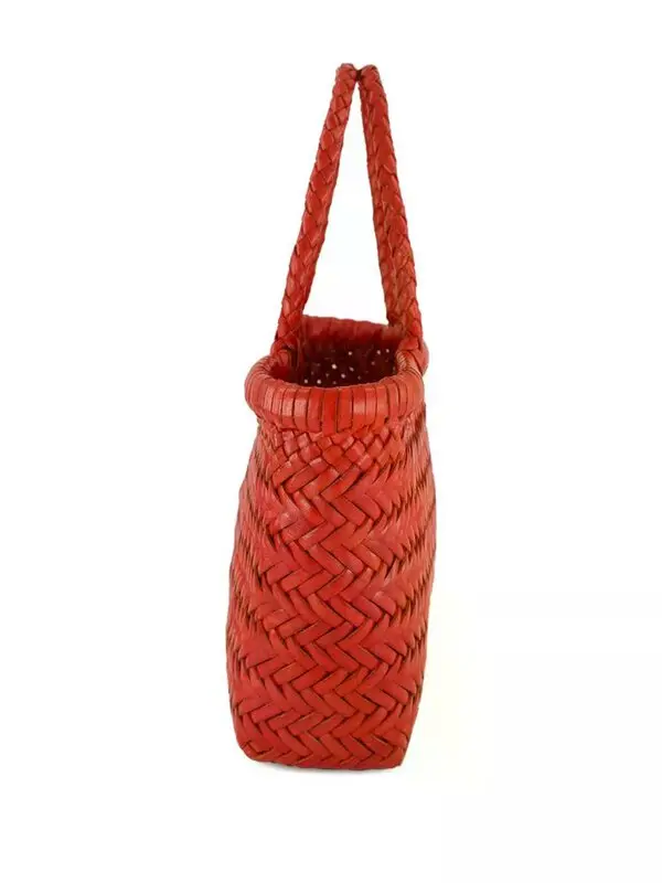 Dragon Diffusion Mini Flat Gora Woven Tote - Red