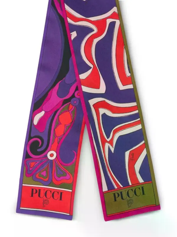 Emilio Pucci Mixed-print Scarf