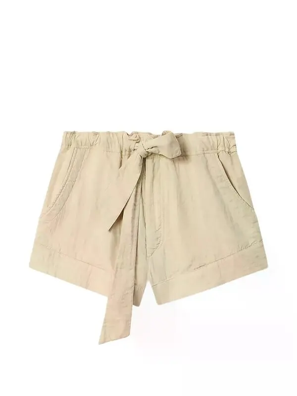 MARANT ETOILE Birva Tie-waist Shorts - Neutrals