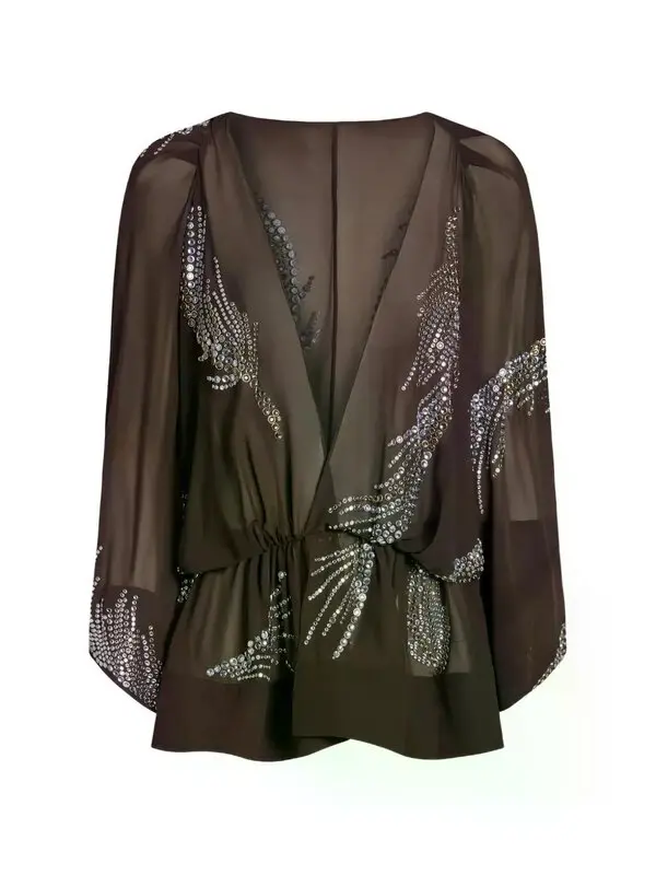 16Arlington Tula Embellished Long-sleeve Top