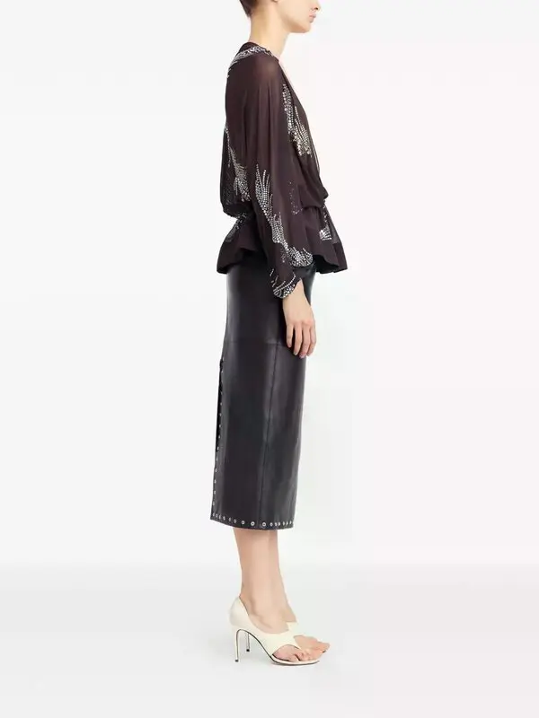 16Arlington Tula Embellished Long-sleeve Top