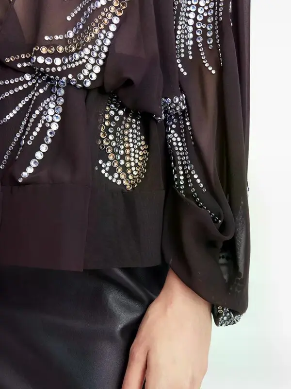 16Arlington Tula Embellished Long-sleeve Top