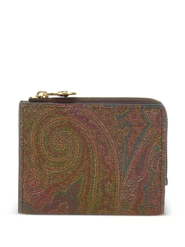 Etro Paisley-print Wallet - Brown