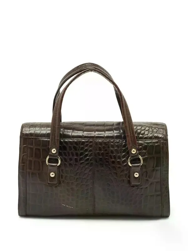 Dkny Croc-embossed Leather Tote