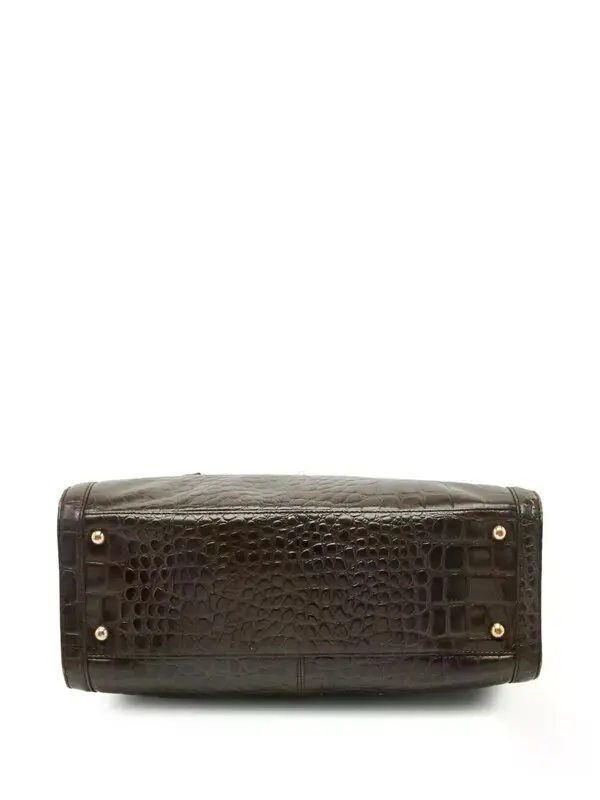Dkny Croc-embossed Leather Tote