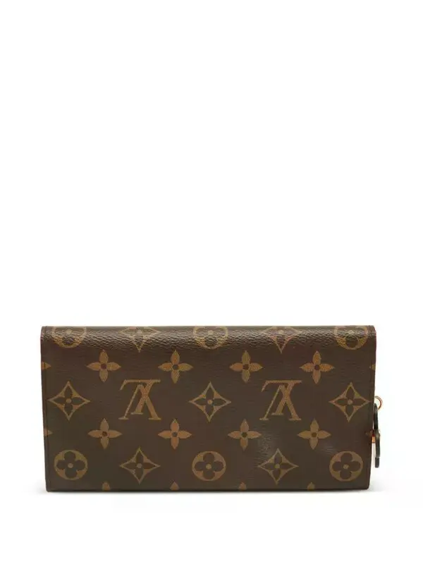 LOUIS VUITTON 2019 Emilie Bloom Coquelicot Monogram Canvas Wallet