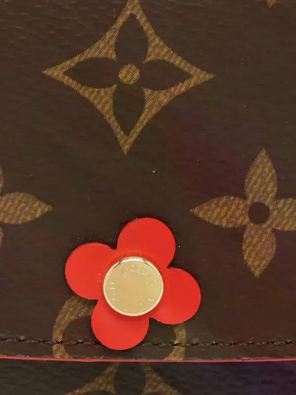 LOUIS VUITTON 2019 Emilie Bloom Coquelicot Monogram Canvas Wallet