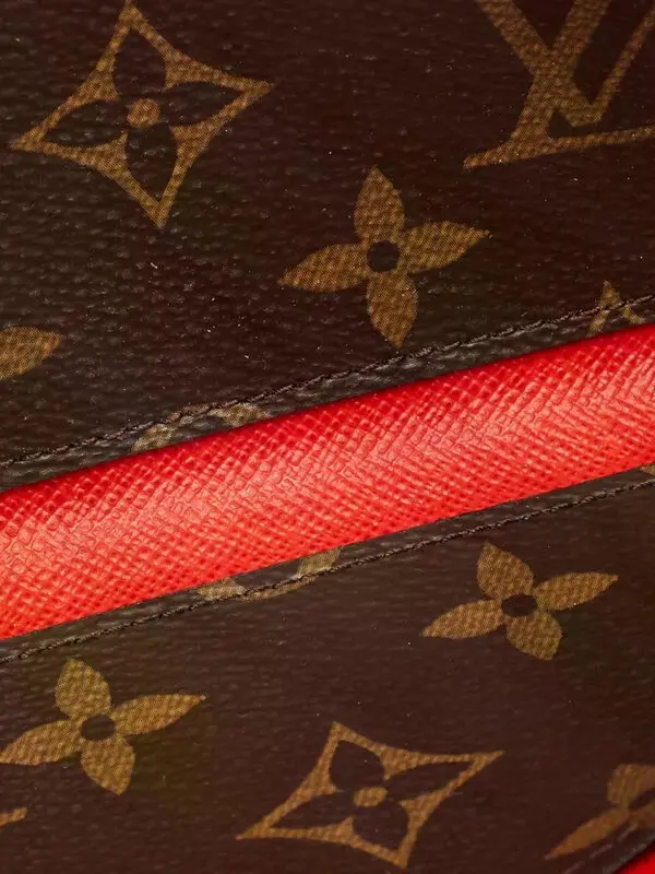 LOUIS VUITTON 2019 Emilie Bloom Coquelicot Monogram Canvas Wallet