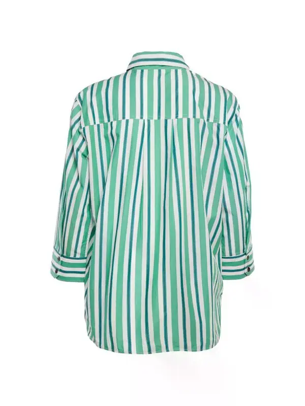 GANNI Striped Buttoned Shirt