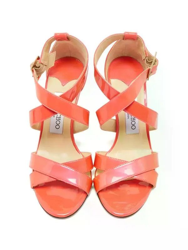 JIMMY CHOO Lottie Heeled Sandals - Orange