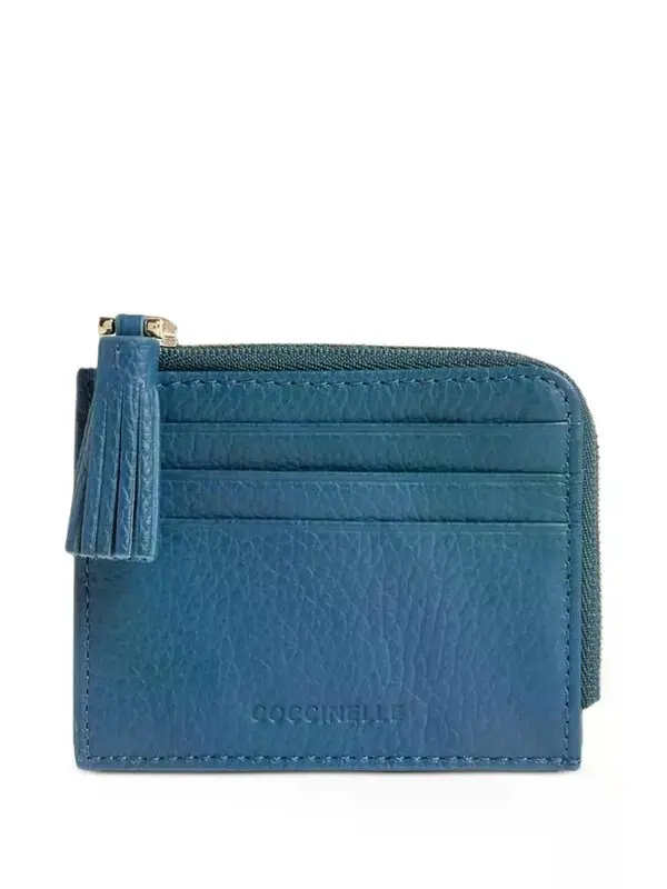 COCCINELLE Tassel-detail Leather Wallet - Blue
