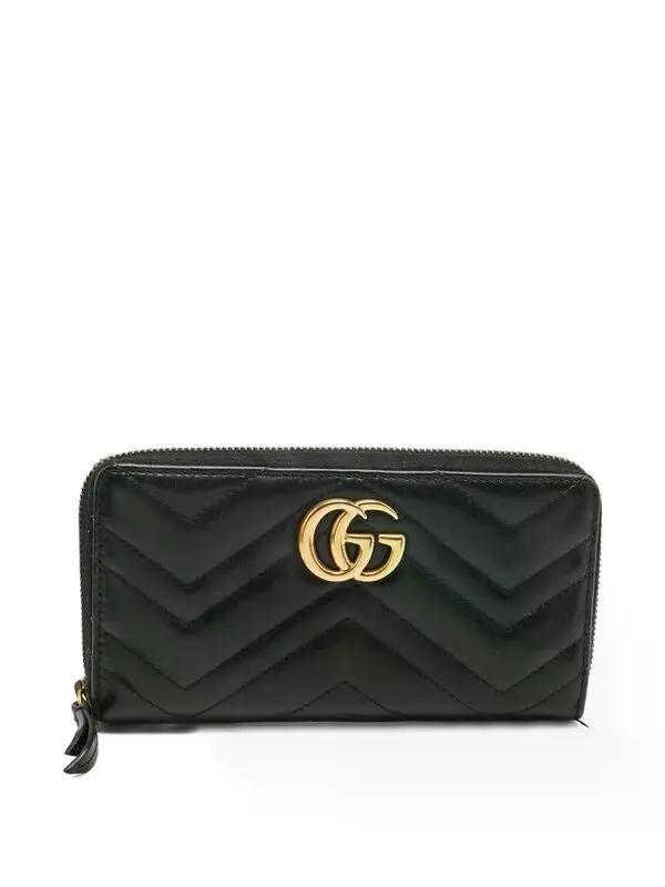 Gucci Gg Matelassé Leather Wallet - Black