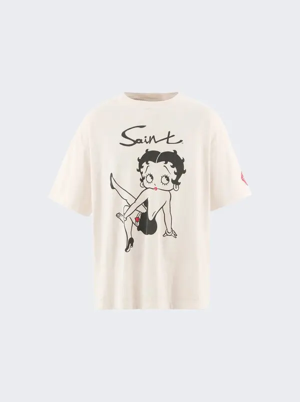 SAINT MXXXXXX X Betty Boop T-shirt - White